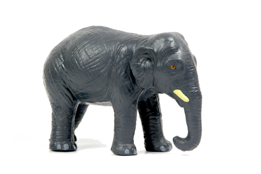 Asian Elephant – Green Rubber Toys